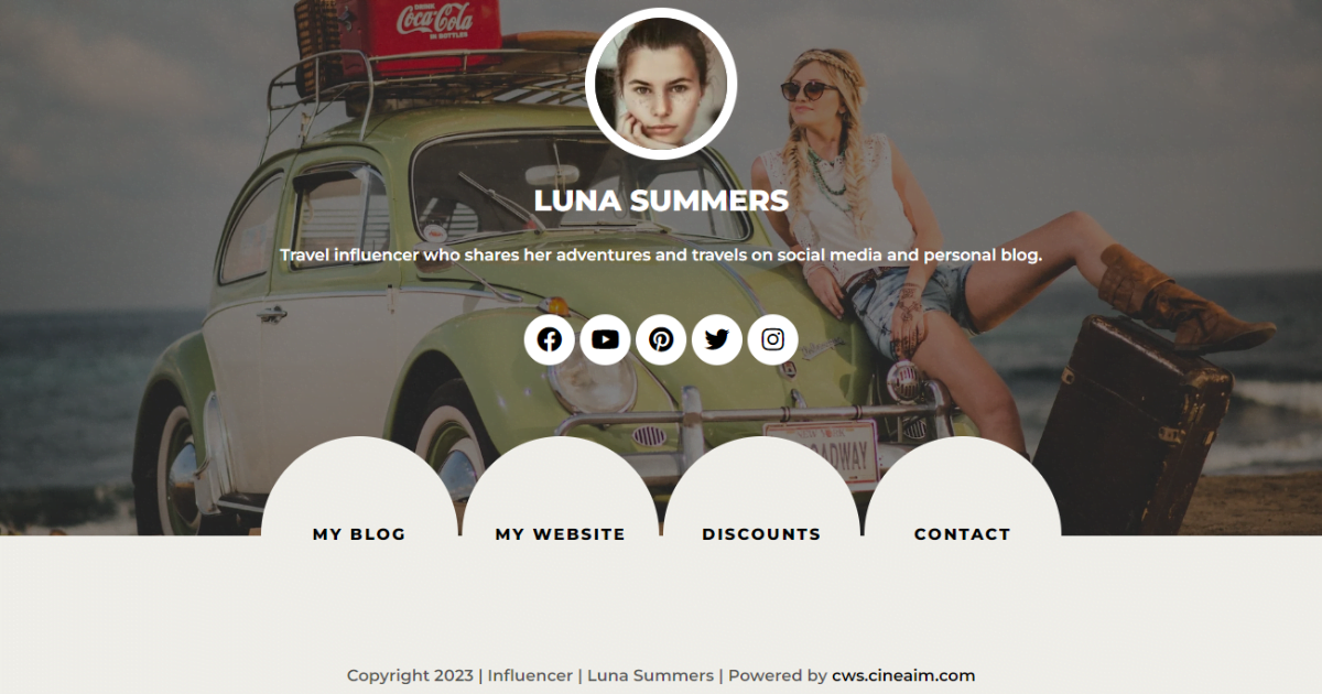 Home - Influencer | Luna Summers